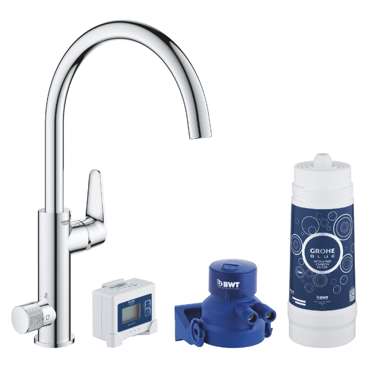 30581000 Смеситель для мойки GROHE Blue Pure BauCurve комплект, хром купить в магазине Мир Керамики