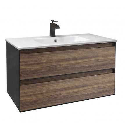 Тумба для ванной комнаты в комплекте с раковиной Minotti Wood 90см ...